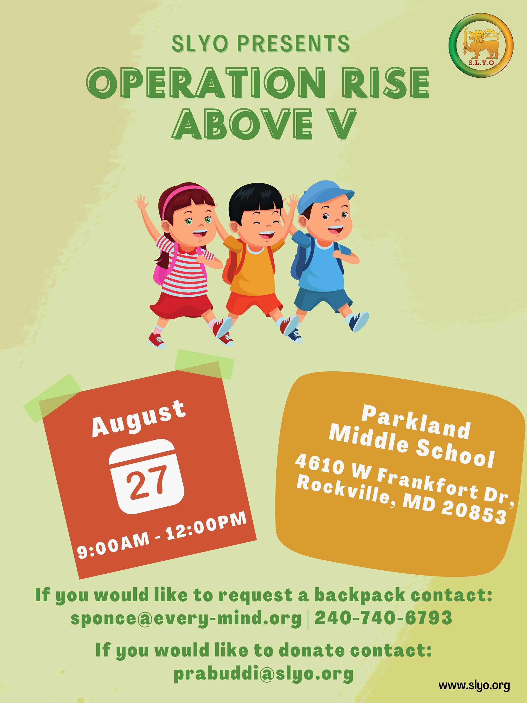 Upcoming Events - SLYO